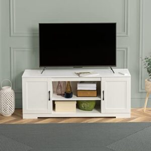 zinus bennett tv stand, white