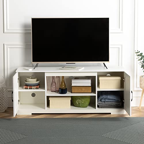 Zinus Bennett TV Stand, White