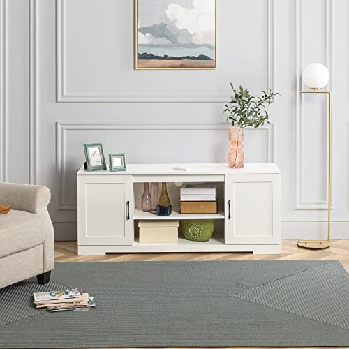 Zinus Bennett TV Stand, White