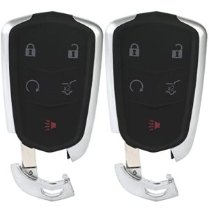 keyall 2 x remotes key fob for cadillac xt5 for cadillac srx for cadillac xt4 2017-2019 hyq2eb – 433mhz