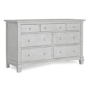 evolur cheyenne and santa fe double dresser, antique mist