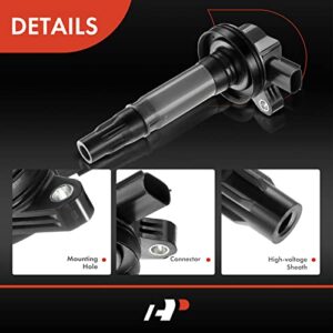 A-Premium Ignition Coils Pack Compatible with Ford Explorer F-150 Edge Fusion Mustang Taurus Lincoln MKS MKX MKT MKZ Sable 3.5L 3.7L 6-PC Set