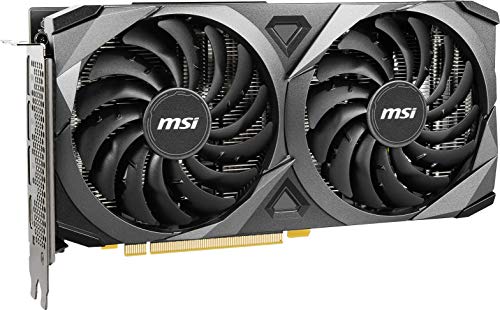 MSI Gaming GeForce RTX 3050 8GB GDRR6 128-Bit HDMI/DP PCIe 4 Torx Twin Fans Ampere OC Graphics Card (RTX 3050 Ventus 2X 8G OC)