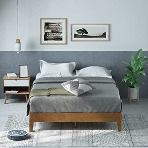 ZINUS Alexis Deluxe Wood Platform Bed Frame, Rustic Pine, Twin & 10 Inch Green Tea Memory Foam Mattress / CertiPUR-US Certified / Bed-in-a-Box / Pressure Relieving, Twin