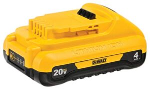 dewalt 20v max* battery, compact, 4.0-ah (dcb240)