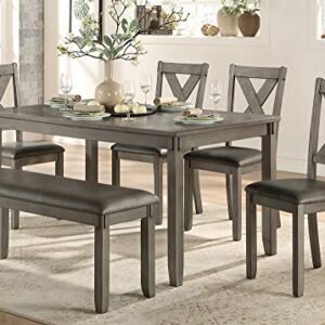 Homelegance 6-Piece Pack Dinette Set, Gray