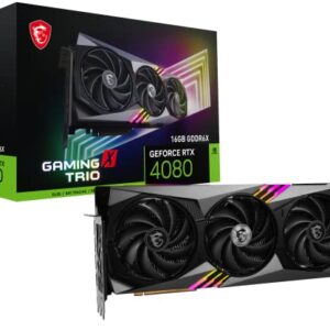 MSI Gaming GeForce RTX 4080 16GB GDRR6X 384-Bit HDMI/DP Nvlink Tri-Frozr 3 Ada Lovelace Architecture Graphics Card (Gaming X Trio)