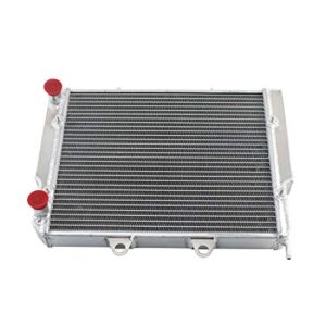 KUUHLERSAT Radiator for 2008-2014 Polaris RZR 570 RZR 800 RZR 800S EFI, 1 Row Aluminum ATV Radiator