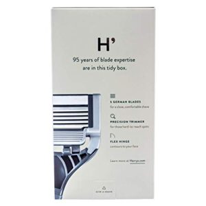 Harrys Razor Blades (3 Packs of 4) in Durable Hinged Water Friendly Travel Cases