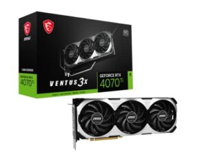 msi gaming geforce rtx 4070 ti 12gb gdrr6x 192-bit hdmi/dp nvlink torx fan 4.0 ada lovelace architecture graphics card (rtx 4070 ti ventus 3x 12g oc)