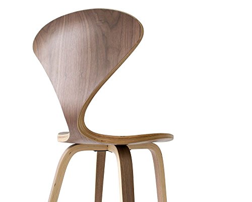 Nicer Furniture Cherner Counter Stool Walnut finish Dining Stool Wood Base