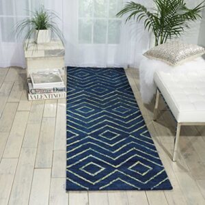 barclay butera 7’9″ x 10’10” 100% wool pile handmade rug, medium, storm