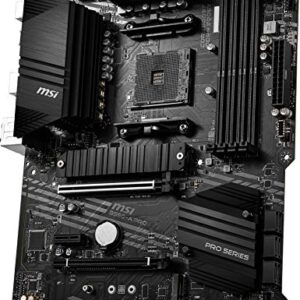 MSI B550-A PRO ProSeries Motherboard (AMD AM4, DDR4, PCIe 4.0, SATA 6Gb/s, M.2, USB 3.2 Gen 2, HDMI/DP, ATX)