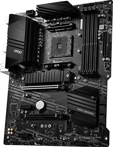 MSI B550-A PRO ProSeries Motherboard (AMD AM4, DDR4, PCIe 4.0, SATA 6Gb/s, M.2, USB 3.2 Gen 2, HDMI/DP, ATX)