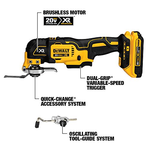 DEWALT 20V MAX Power Tool Combo Kit, 6-Tool Cordless Power Tool Set with 2 Batteries and Charger (DCK684D2), Yellow