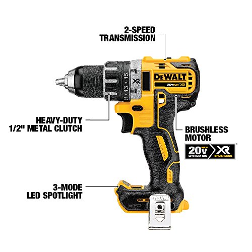 DEWALT 20V MAX Power Tool Combo Kit, 6-Tool Cordless Power Tool Set with 2 Batteries and Charger (DCK684D2), Yellow