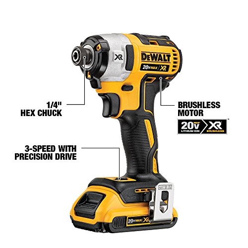 DEWALT 20V MAX Power Tool Combo Kit, 6-Tool Cordless Power Tool Set with 2 Batteries and Charger (DCK684D2), Yellow