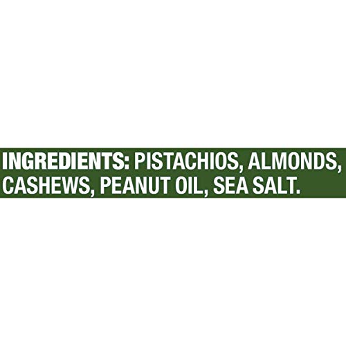 PLANTERS Deluxe Pistachio Mix, 1.15 lb. Resealable Canister - Deluxe Pistachio Mix: Pistachios, Almonds & Cashews Roasted in Peanut Oil with Sea Salt - Kosher, Savory Snack