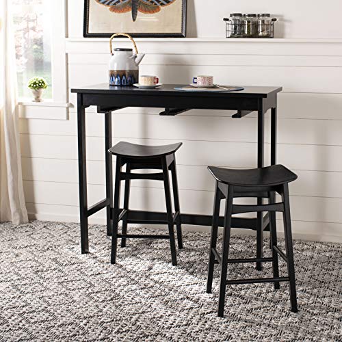 Safavieh Home Collection Colbie Black Storage Rack 3-Piece Pub Set