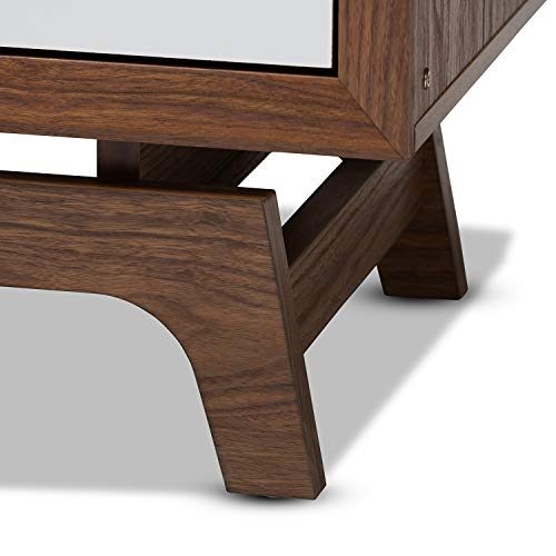 Baxton Studio Chests, Walnut/White/Gray