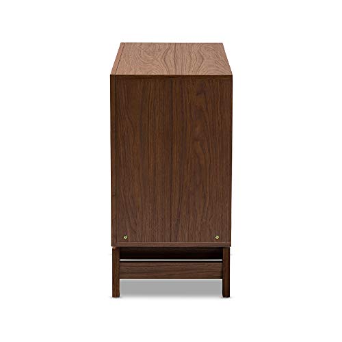 Baxton Studio Chests, Walnut/White/Gray