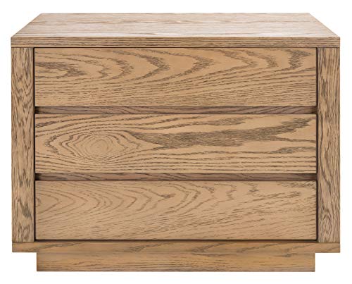 Safavieh Couture Home Collection Holt Brown 3-Drawer Nightstand