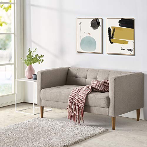 ZINUS Pascal Loveseat Sofa / Tool-Free, Easy Assembly, Oatmeal