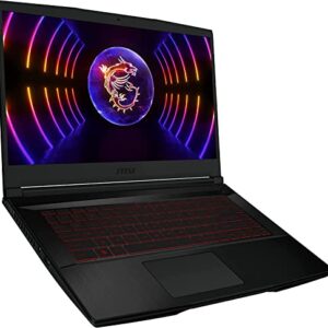 MSI GF63 Thin Gaming Laptop, 15.6" FHD IPS 144Hz, 12th Gen Intel 10-Core i7-12650H, Geforce RTX 4050, 32GB DDR4, 1TB PCIe SSD+1TB HDD, Backlit, RJ45, USB-C, WiFi 6, SPS HDMI 2.1 Cable, Win 11