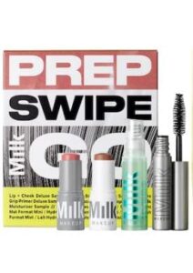 milk makeup prep swipe go set lip + cheek bronzer hydro grip primer and mascara 0.17 pounds, multicolor, 0.1764 ounce