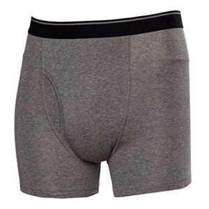 Kirkland Signature Men's Boxer Brief, 4-Pack - Black-Gray Large