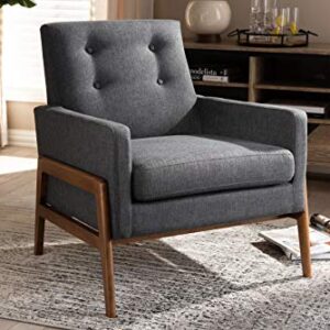 Baxton Studio Chairs, One Size, Dark Grey