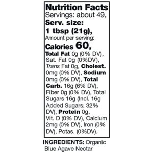 Kirkland Signature Organic Blue Agave All Purpose Sweetener, 36oz Bottle (Pack Of 2, Total of 72 Oz)