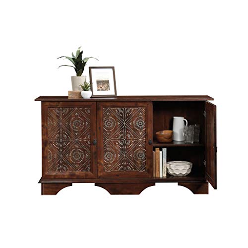 Sauder Viabella Storage Cabinet, L: 59.06" x W: 153.15" x H: 31.54", Brown