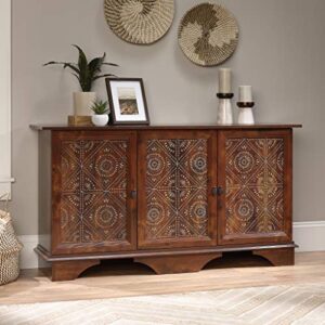 Sauder Viabella Storage Cabinet, L: 59.06" x W: 153.15" x H: 31.54", Brown