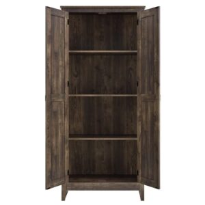 Ameriwood Home Farmington Wide Storage Cabinet, 31.5", Rustic