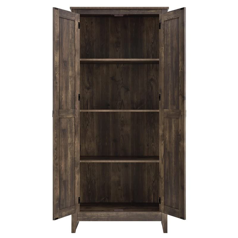 Ameriwood Home Farmington Wide Storage Cabinet, 31.5", Rustic