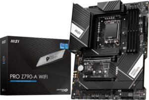 msi pro z790-a wifi proseries motherboard (supports 12th/13th gen intel processors, lga 1700, ddr5, pcie 5.0, m.2, 2.5gbps lan, usb 3.2 gen2, wi-fi 6e, atx)