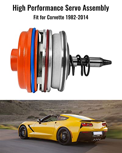 High Performance Servo Assembly and Red Cover and Snap Ring Fit for Corvette 1982-2014 700R4 4L60E 4L65E 4L70E