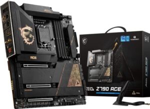 msi meg z790 ace gaming motherboard (supports 12th/13th gen intel processors, lga 1700, ddr5, pcie 5.0, m.2, 2.5gbps lan, usb 3.2 gen2, wi-fi 6e, thunderbolt, e-atx)