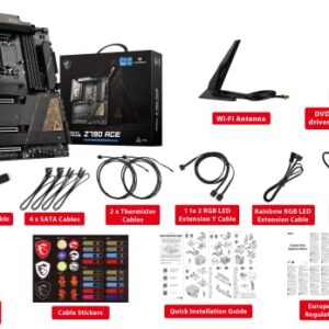 MSI MEG Z790 ACE Gaming Motherboard (Supports 12th/13th Gen Intel Processors, LGA 1700, DDR5, PCIe 5.0, M.2, 2.5Gbps LAN, USB 3.2 Gen2, Wi-Fi 6E, Thunderbolt, E-ATX)