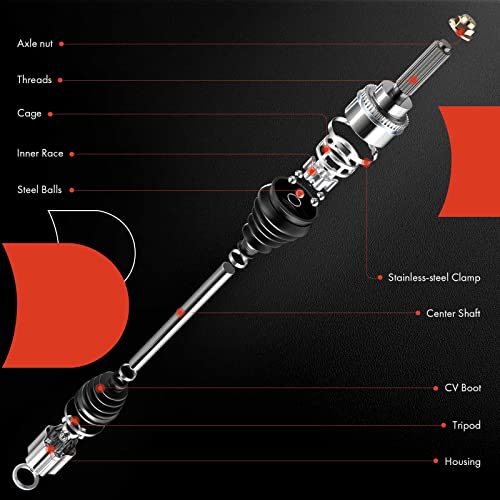 A-Premium CV Axle Shaft Assembly Compatible with Mitsubishi Outlander 2003 2004 2005 2006 L4 2.4L, FWD, Front Right Passenger Side