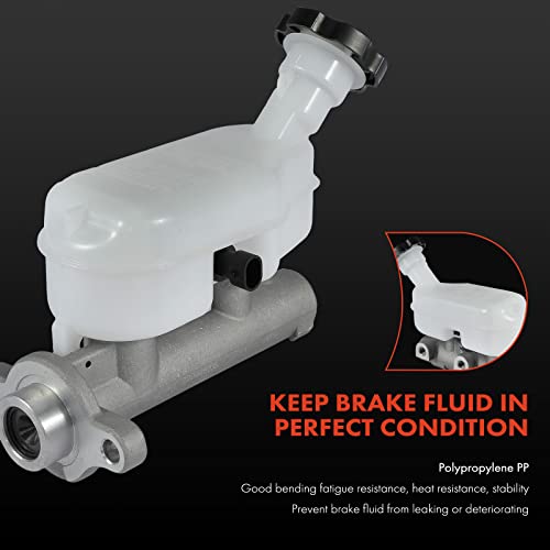 A-Premium Brake Master Cylinder with Reservoir and Cap Compatible with Hyundai and Kia Vehicles - Tucson, Sportage 2005-2007 - Replaces 585102E500