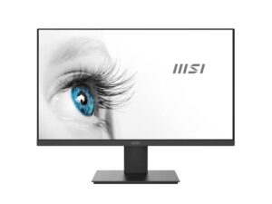 msi pro mp241x, 24″, 1920 x 1080 (fhd), va, 75hz, tuv certified eyesight protection, 5ms, hdmi, tilt