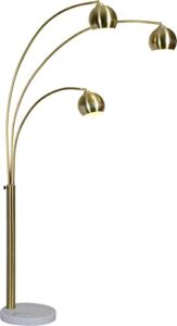 ren-wil thatcher floor lamp large satin brass