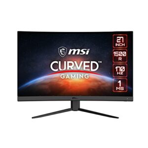 msi g27c4 e2, 27″ gaming monitor, 1920 x 1080 (fhd), va, 170hz, freesync premium, hdmi, displayport, tilt