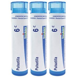 boiron pulsatilla 6c homeopathic medicine for cold with thick, yellow discharge – pack of 3 (240 pellets)