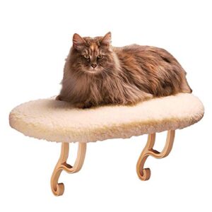 k&h pet products thermo-kitty sill heated cat bed, fleece, 6w