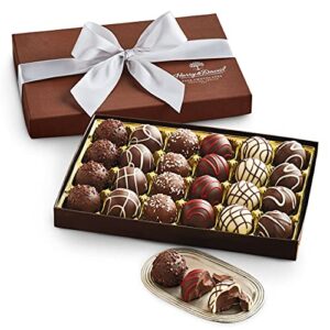 harry & david signature chocolate truffles gift box (24 assorted truffles; 1 pound box)