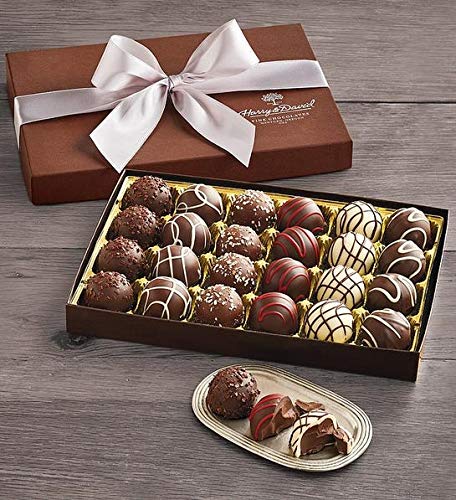 Harry & David Signature Chocolate Truffles Gift Box (24 assorted truffles; 1 Pound box)