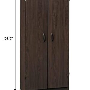 ClosetMaid Pantry Cabinet Cupboard with 2 Doors, Adjustable Shelves Standing, Storage for Kitchen, Laundry, or Utility Room, Espresso